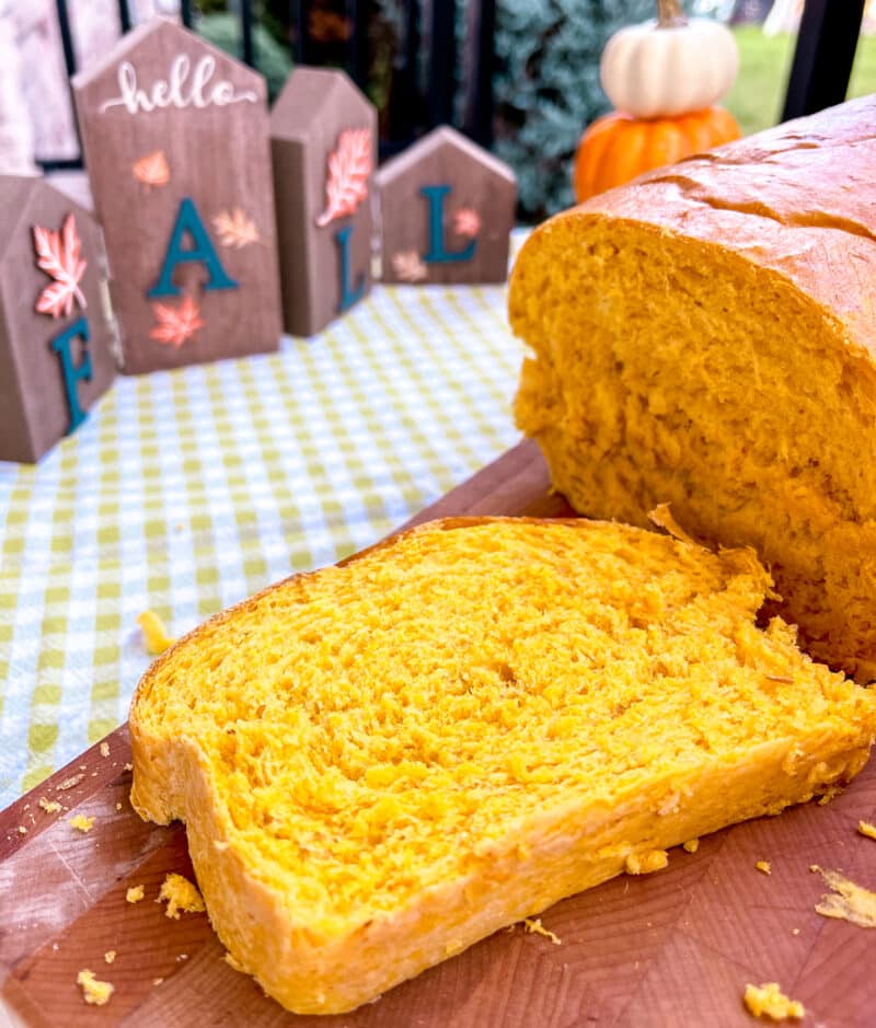 Homemade Pumpkin Bread – Soft Yeasted Loaf - Tasty Recollections
